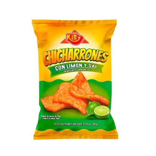 Chicharrones con Limón y sal KITTY (20g) – La Ksita Verde